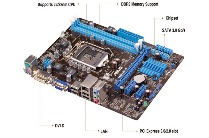 ASUS H61M-K Images [HD]: Photo Gallery of ASUS H61M-K - Gizbot