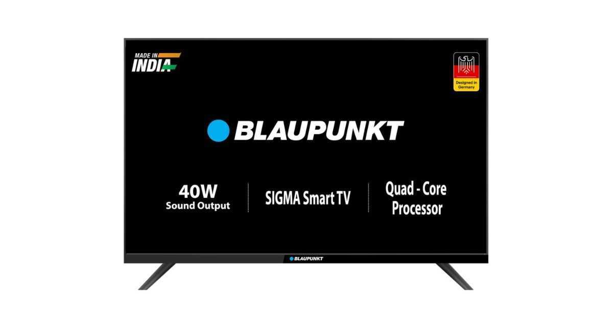 Blaupunkt Sigma 40-Inch Smart Android TV Launched At Affordable Price ...