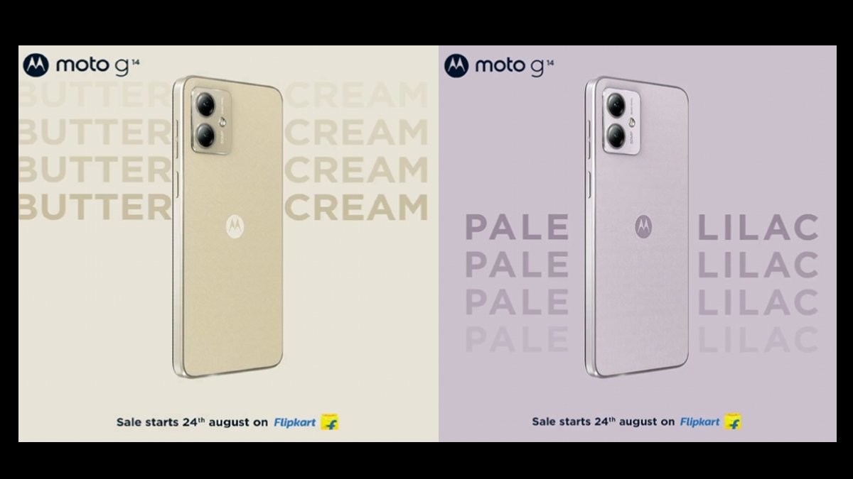 Moto G14 in Butter Cream, Pale Lilac goes on sale today: To feature ...