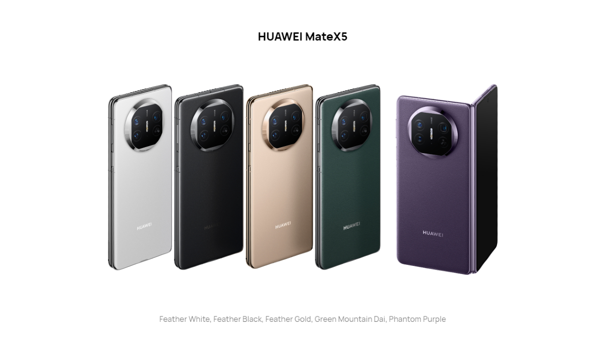 Huawei Mate X5 foldable smartphone launched with two 120Hz OLED ...