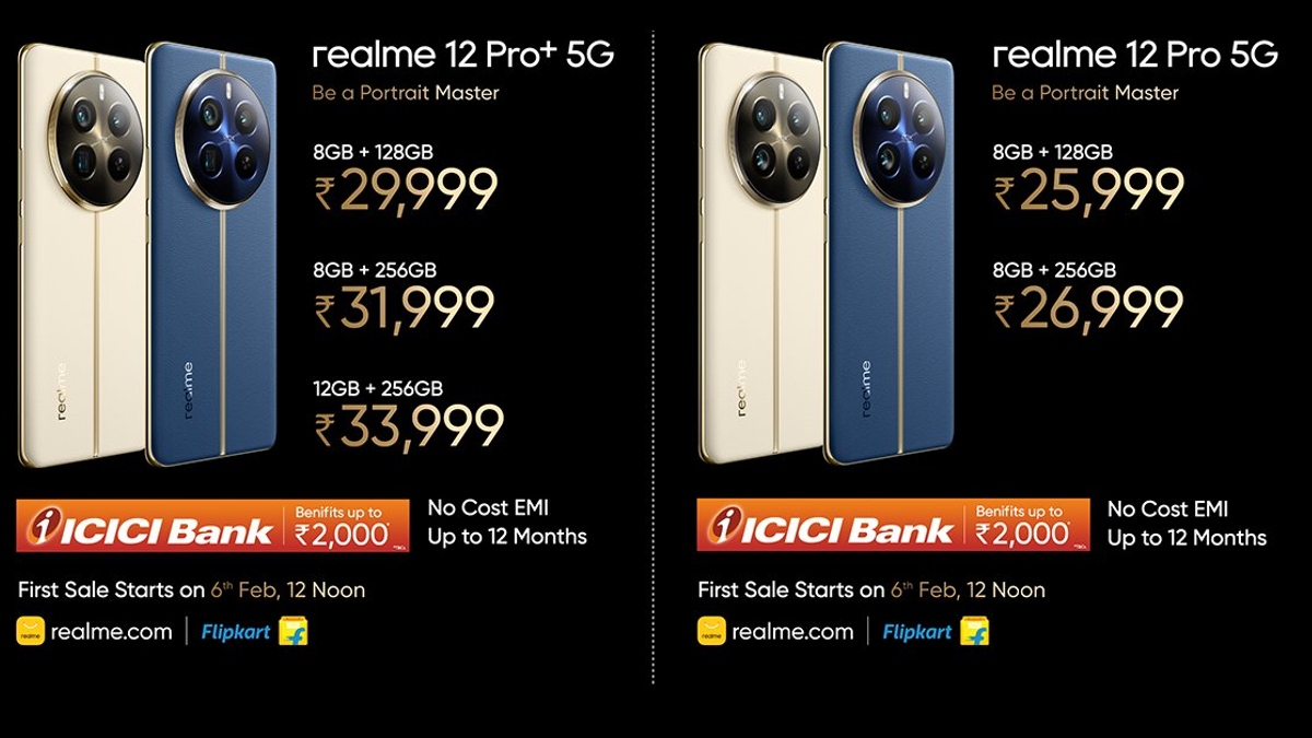 Realme 12 Pro Series Launched in India with Major Camera Overhaul ...