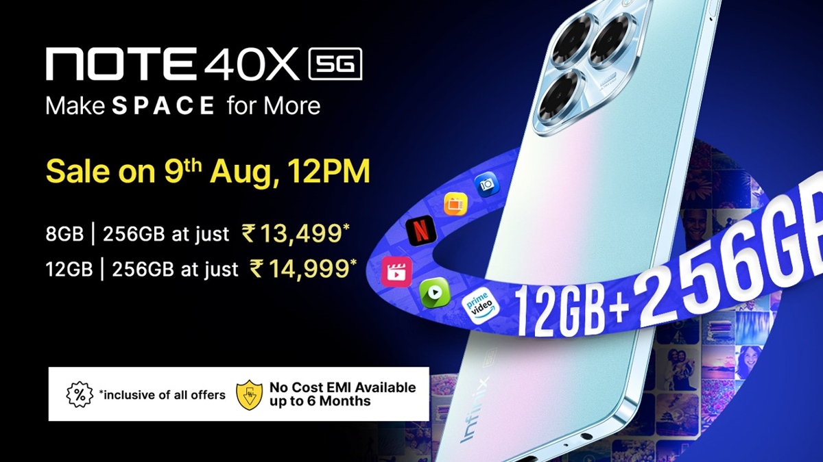 Infinix Note 40X 5G Goes on Sale in India Today via Flipkart: Check ...